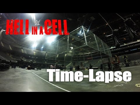 Watch a time-lapse video of the construction of the infamous Hell in a Cell