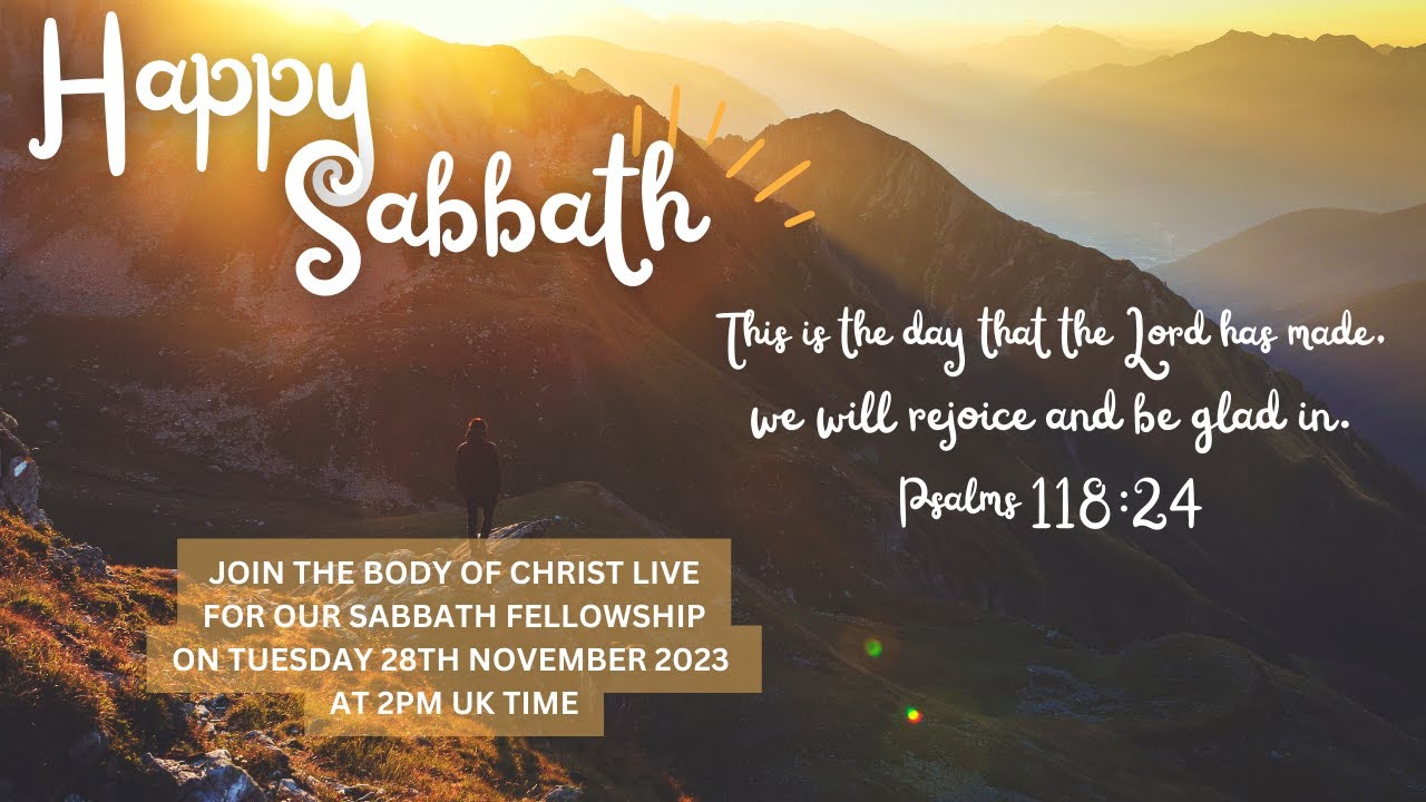 Sabbath Fellowship 28 November 2023 - YouTube