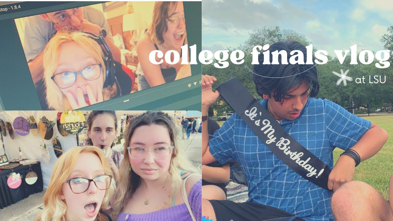 COLLEGE FINALS WEEK! (LSU freshman vlog) - YouTube