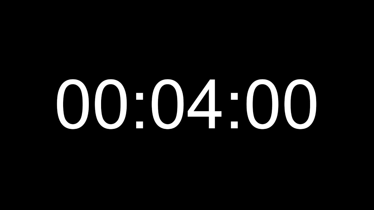 4 MINUTE TIMER - YouTube