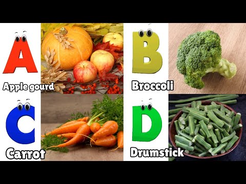 Vegetables ABC Song for Kids | Phonics for Kids | Learn ABC | Alphabet ...
