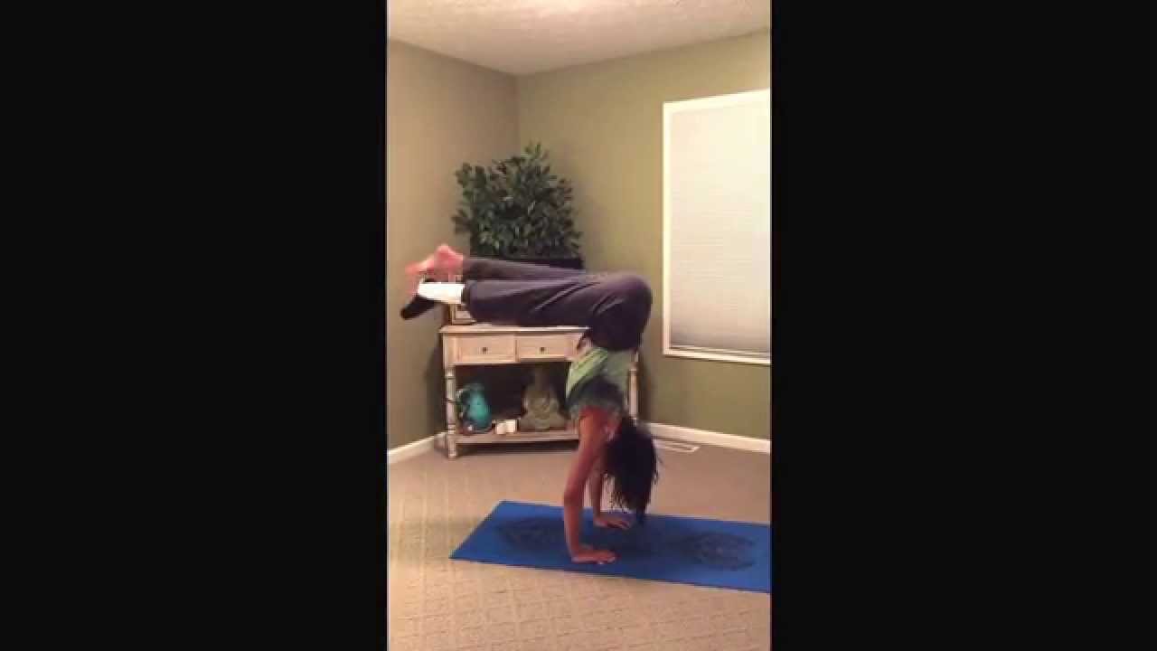 Molly floating up to handstand splits! - YouTube
