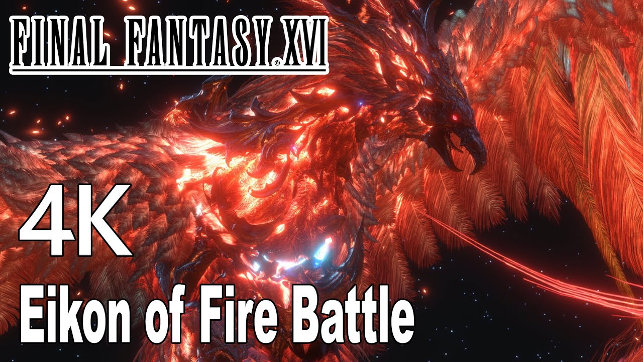 Final Fantasy 16 Eikon of Fire Battle Gameplay - YouTube