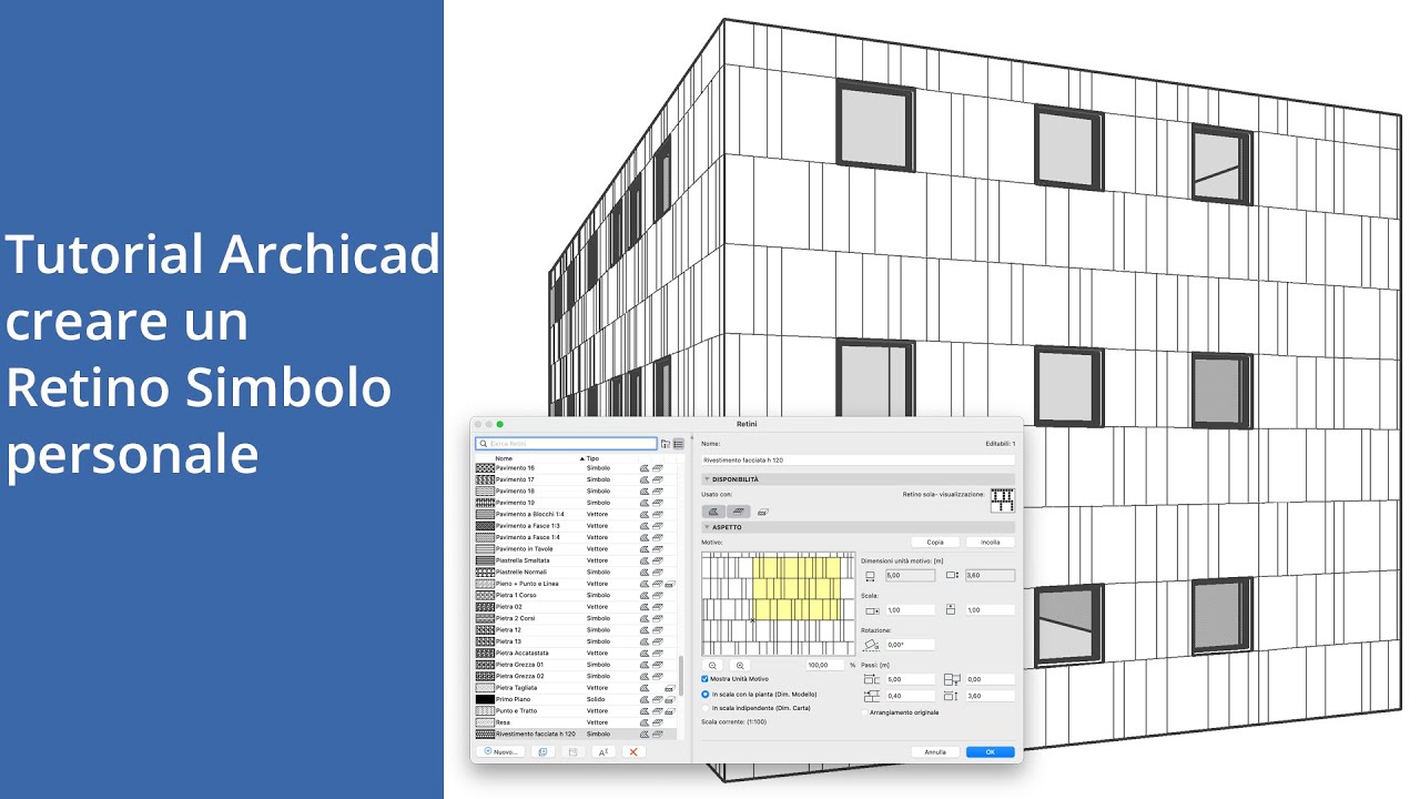 Tutorial Archicad: creare un Retino Simbolo personale - YouTube