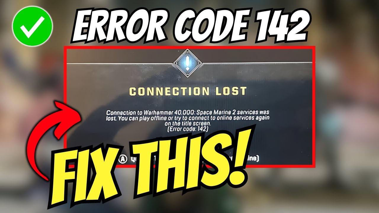 Fix Warhammer 40000: Space Marine 2 Error 142 - YouTube