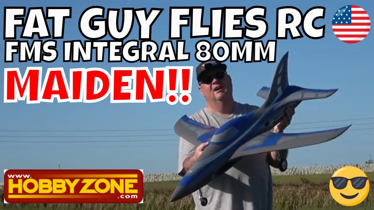 FMS INTEGRAL 80MM JET MAIDEN OF SHARKY! by Fat Guy Flies RC - YouTube