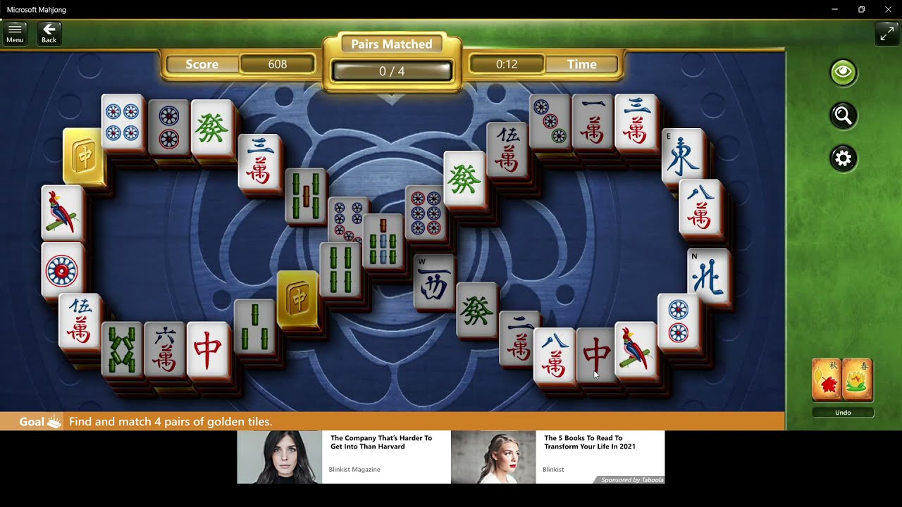 Microsoft Mahjong Gameplay & Walkthrough (Windows 10) Daily Challenges ...