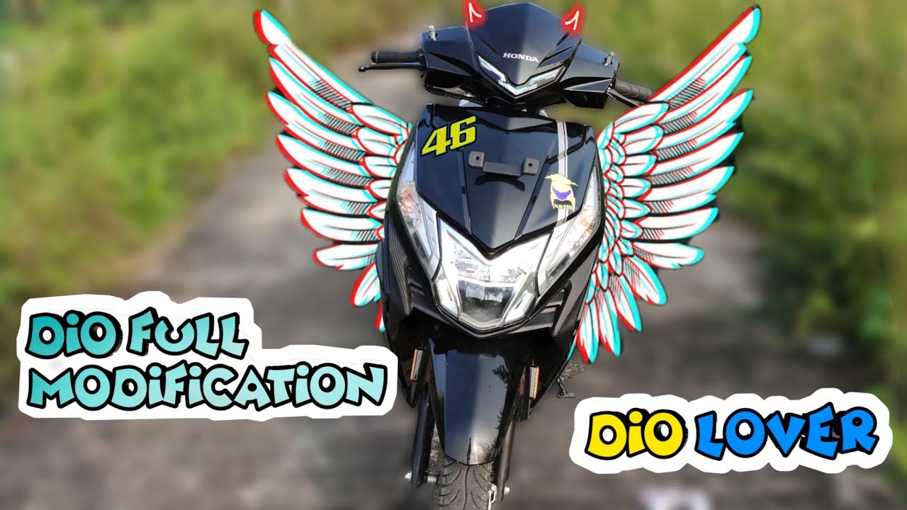 Dio full black modification 😈full wrapping video tamil #dio #tamil # ...