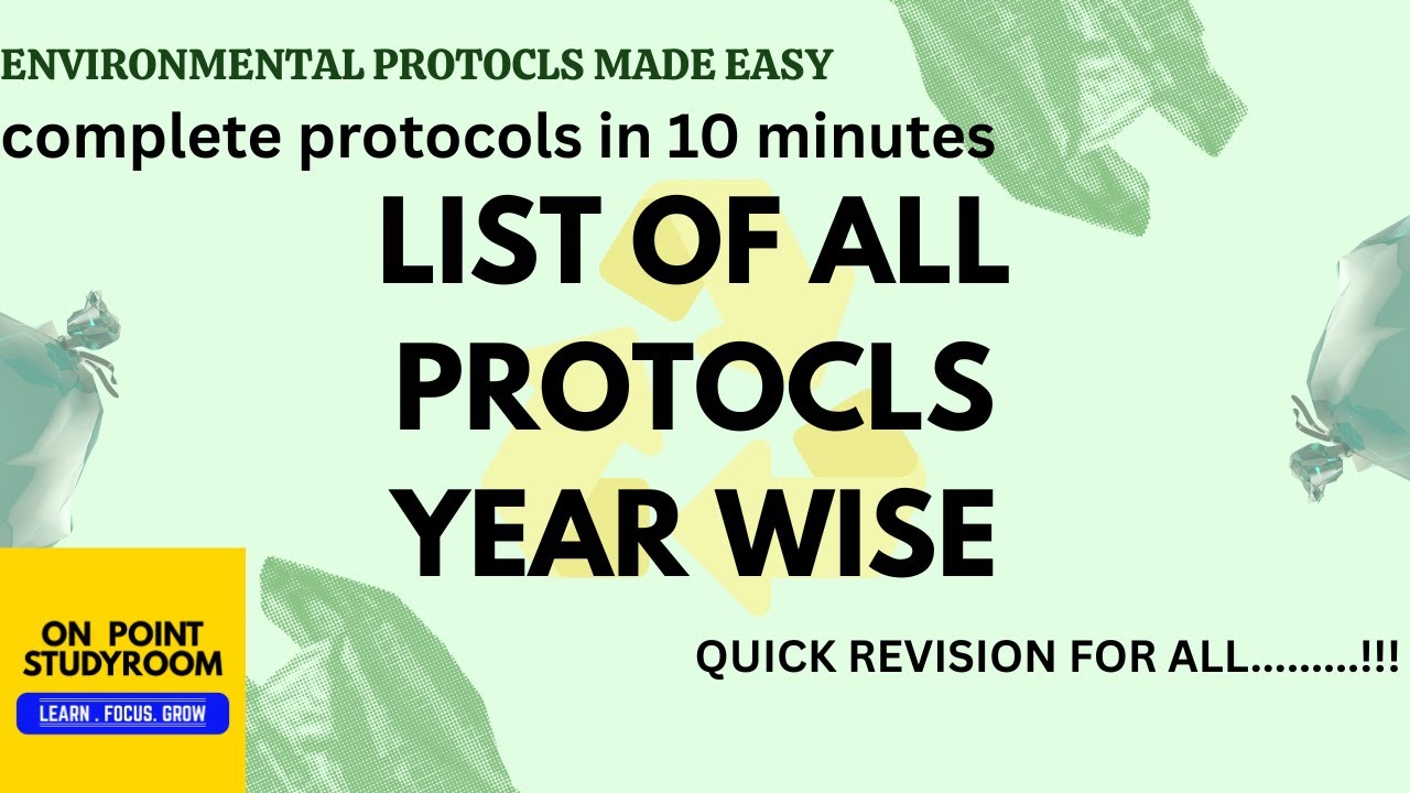 Environmental Protocols in Chronology explained in easy steps - YouTube