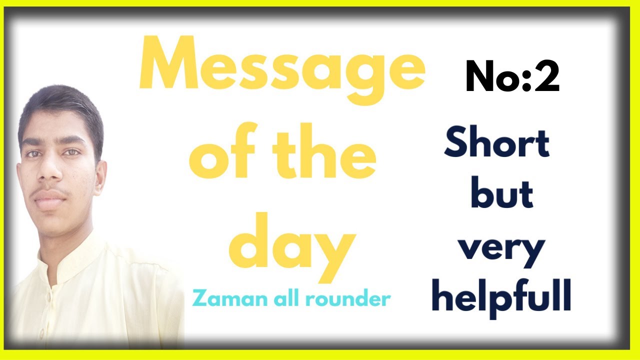 message of the day 2| school assembly |message of the day in urdu|for ...