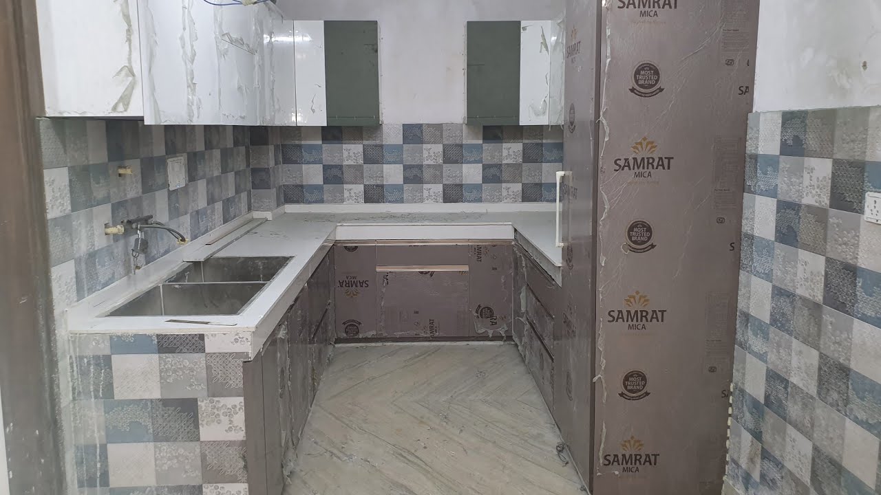 Small kitchen design for small space || कम जगह में बड़ी रसोई How to ...
