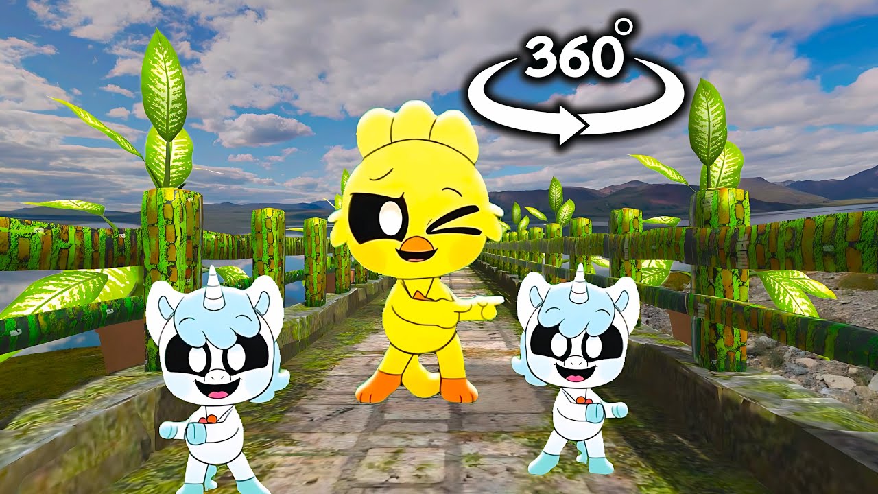 360° VR | Smiling Critters POKEDANCE chasing you in 360 VR | Poppy ...
