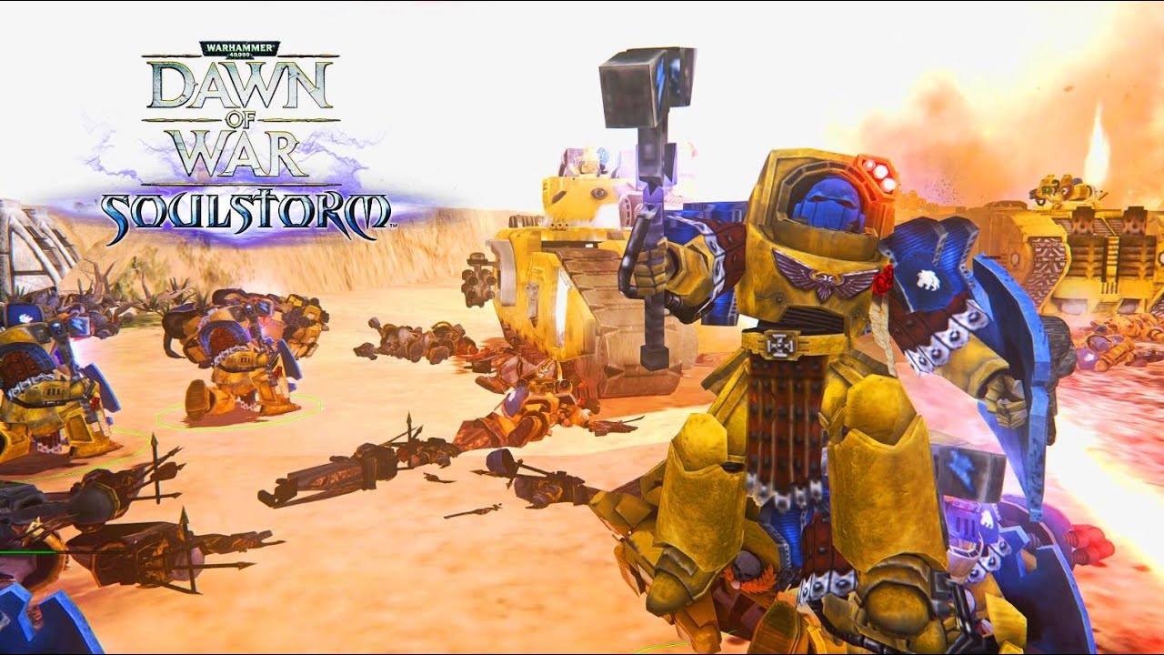 DoW - Soulstorm | Celestial Lions vs Iron Warriors. - Survival ...