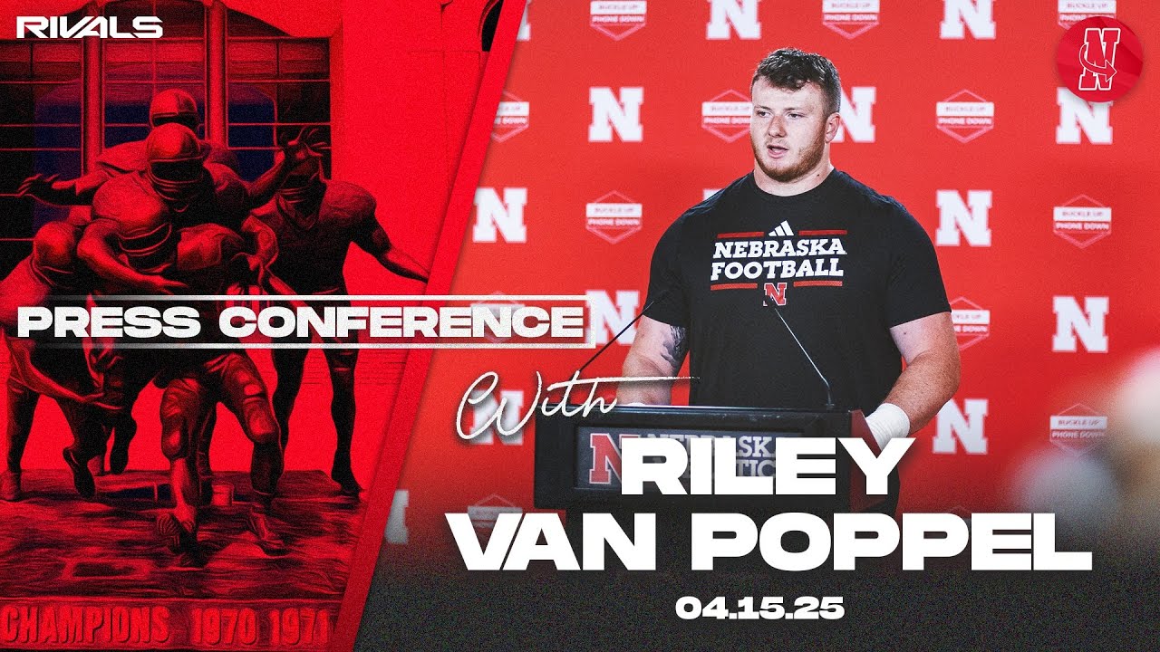 Nebraska Football: Riley Van Poppel spring ball press conference (April ...