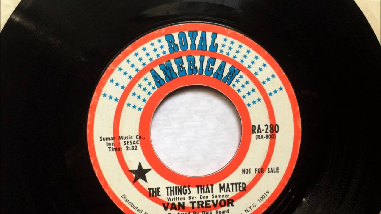The Things That Matter , Van Trevor , 1968 - YouTube