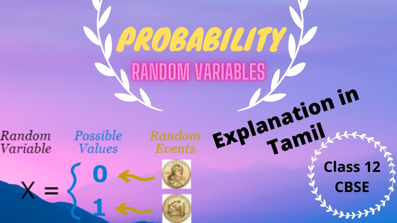 RANDOM VARIABLE (Ex 13.4) || Explanation in Tamil || Class 12 CBSE ...