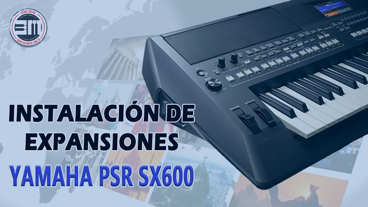 Instalar expansión en Yamaha PSR SX600 🎹 - YouTube