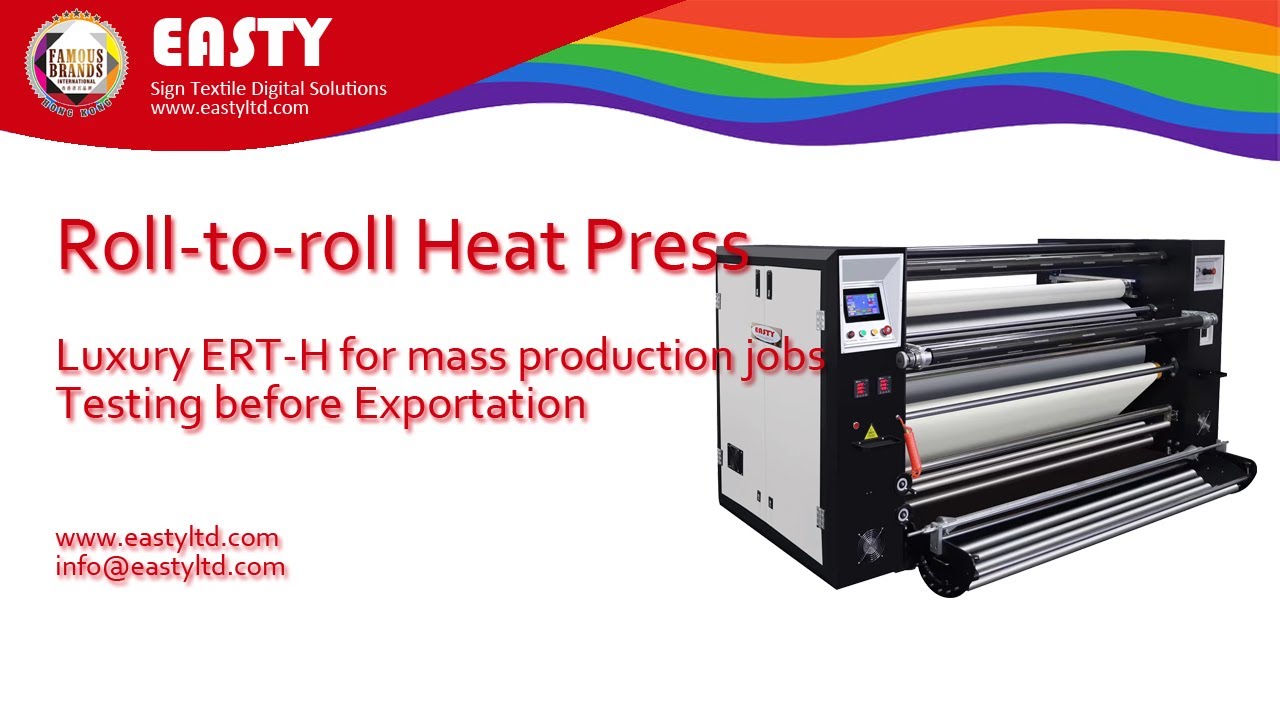 Roll to Roll Heat Press | Large-scale Heat Transfer Machine | Rotary ...