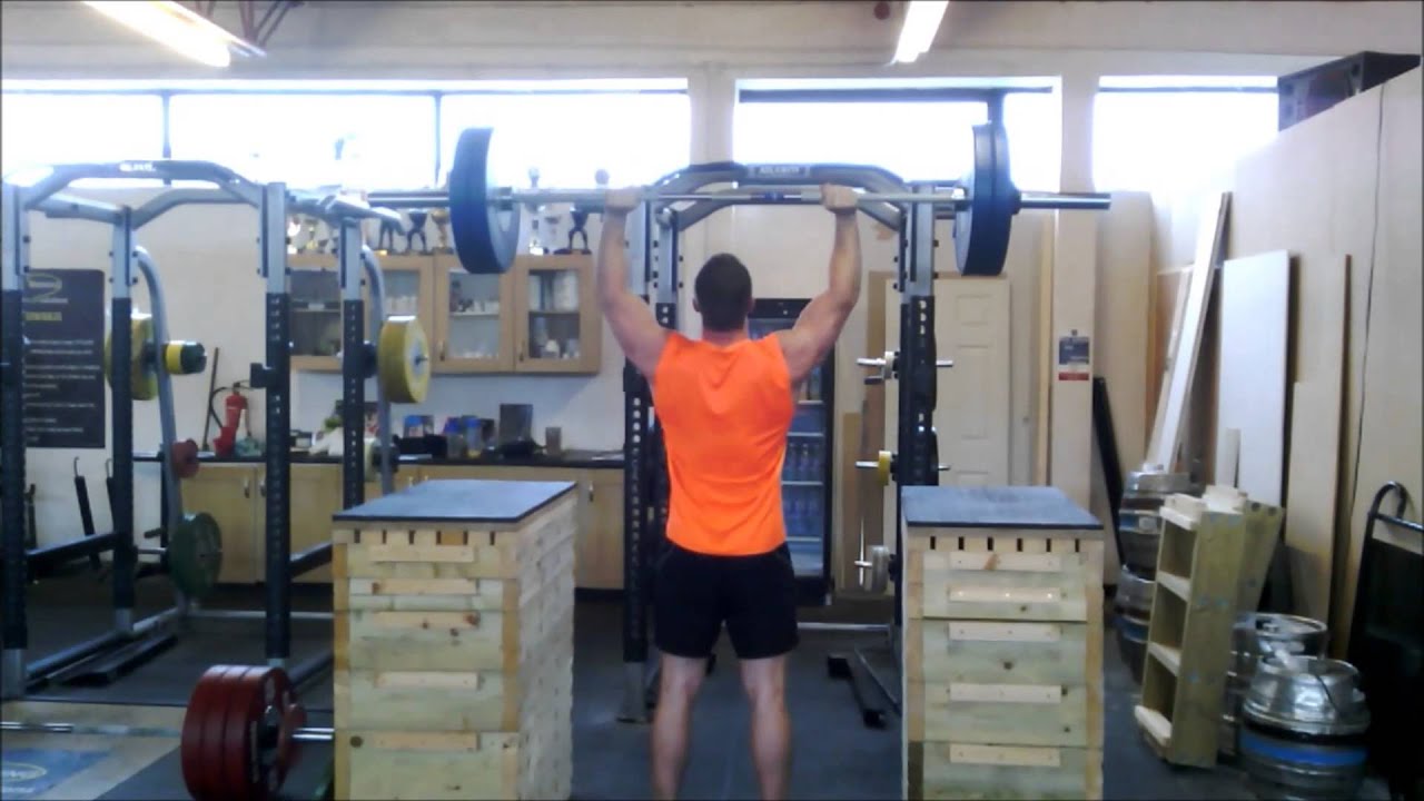 Tom Hibbert- 100kg x 3 (Paused), 100kg x 5 Military Press (u90kg) - YouTube