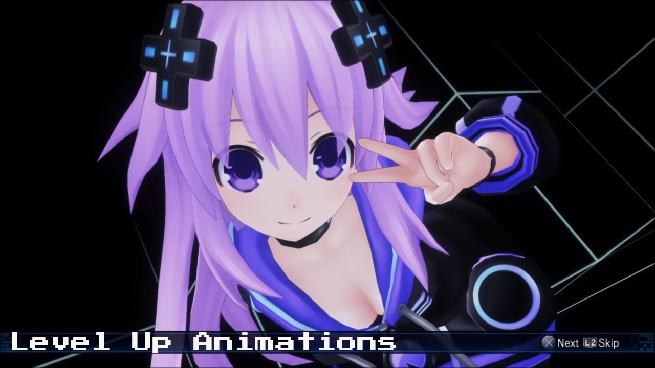 Megadimension Neptunia VII - All Character Level Up Animations - YouTube