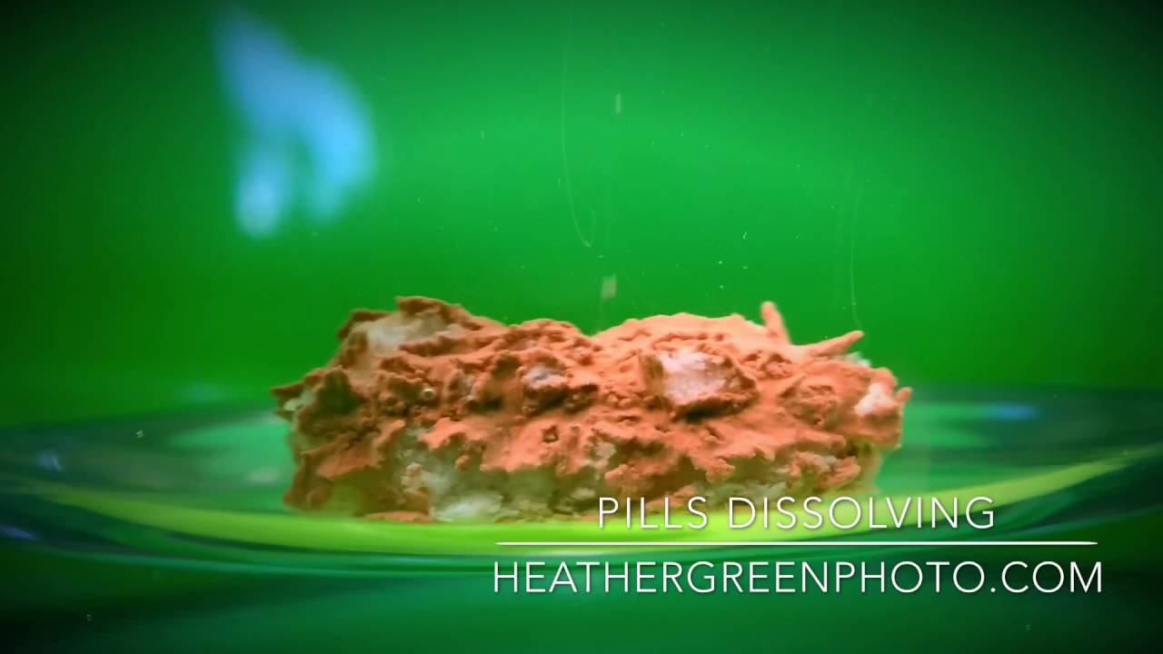 Pills Dissolving Time Lapse - YouTube
