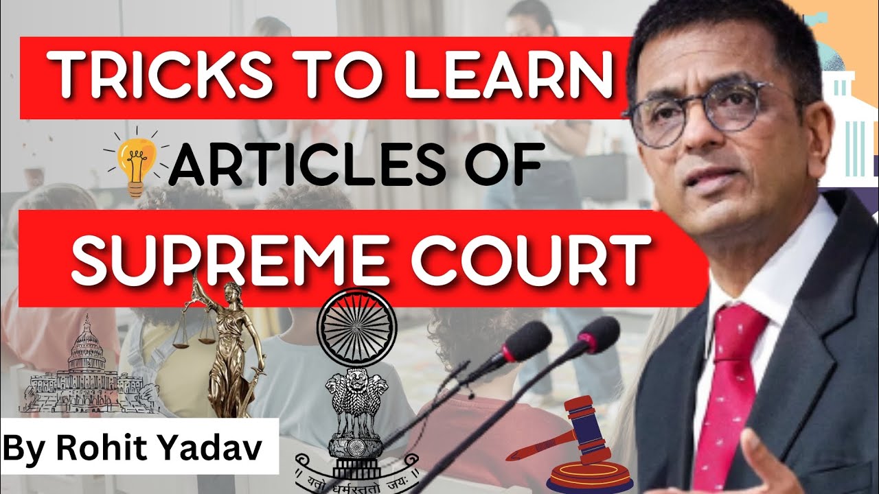 Trick to learn article of supreme court | Power of Supreme court ...