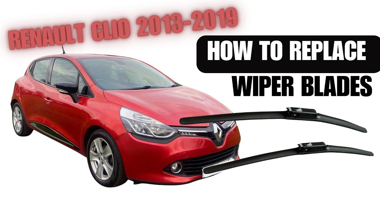 Renault Clio 2013-2019 Front Wiper Blades How To Replace Bayonet Heyner ...