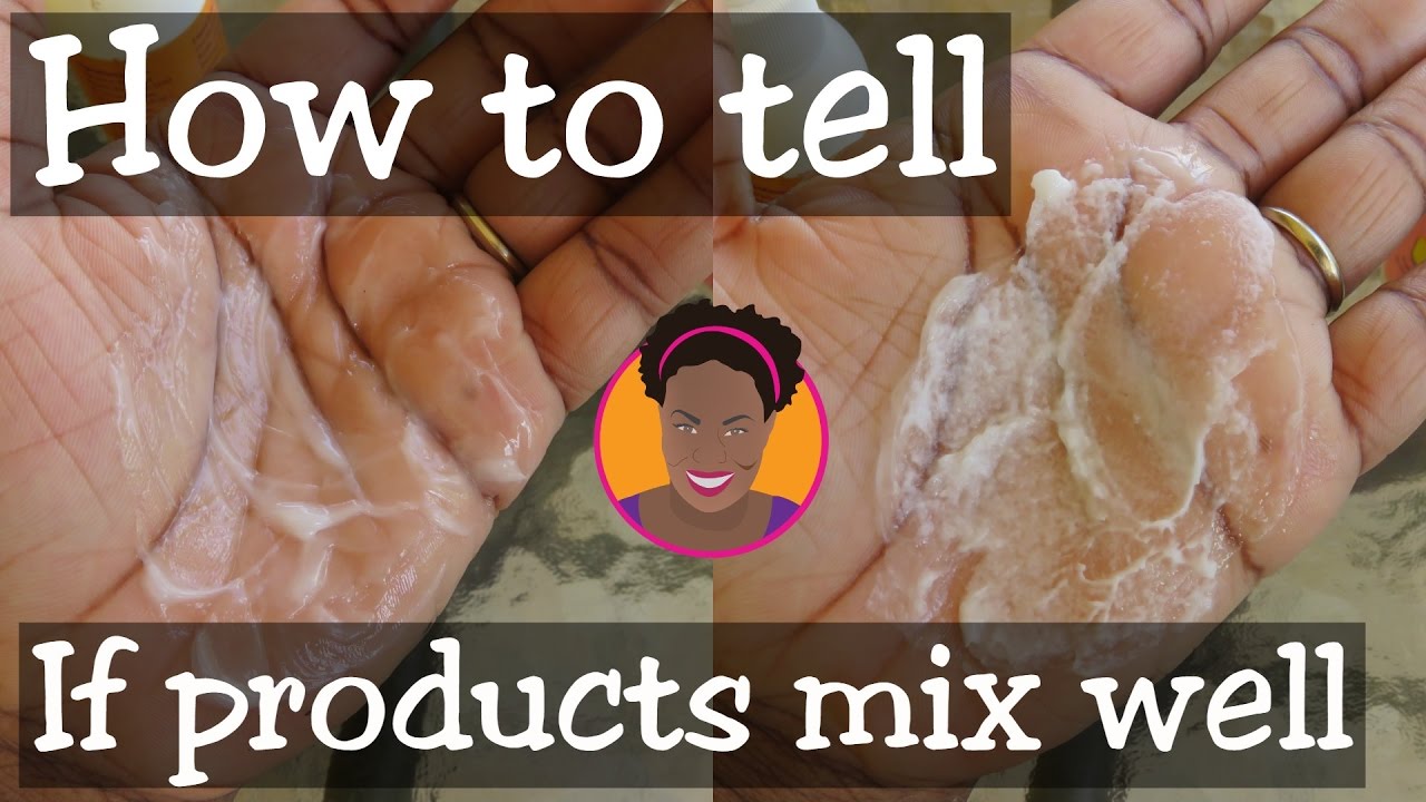 How to tell if hair products will mix well | Nelly B. - YouTube