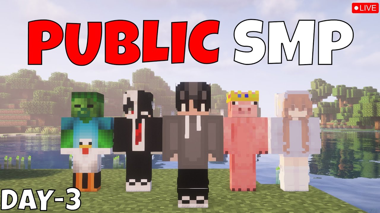 🔴Day - 2 | CRAZYLAND SMP LIVE || PUBLIC SMP 24/7 JAVA + BEDROCK || # ...
