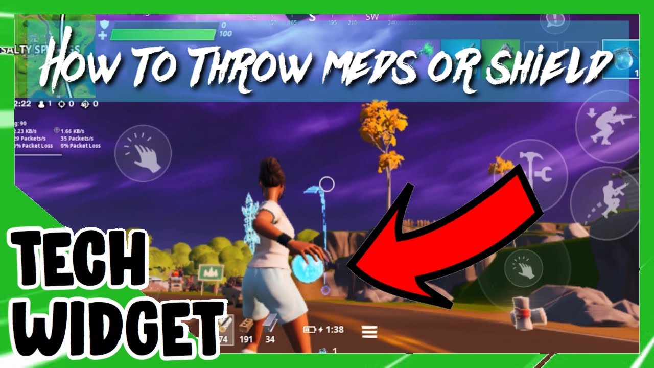 How to Throw different shield items or healing items Fortnite Challenge ...