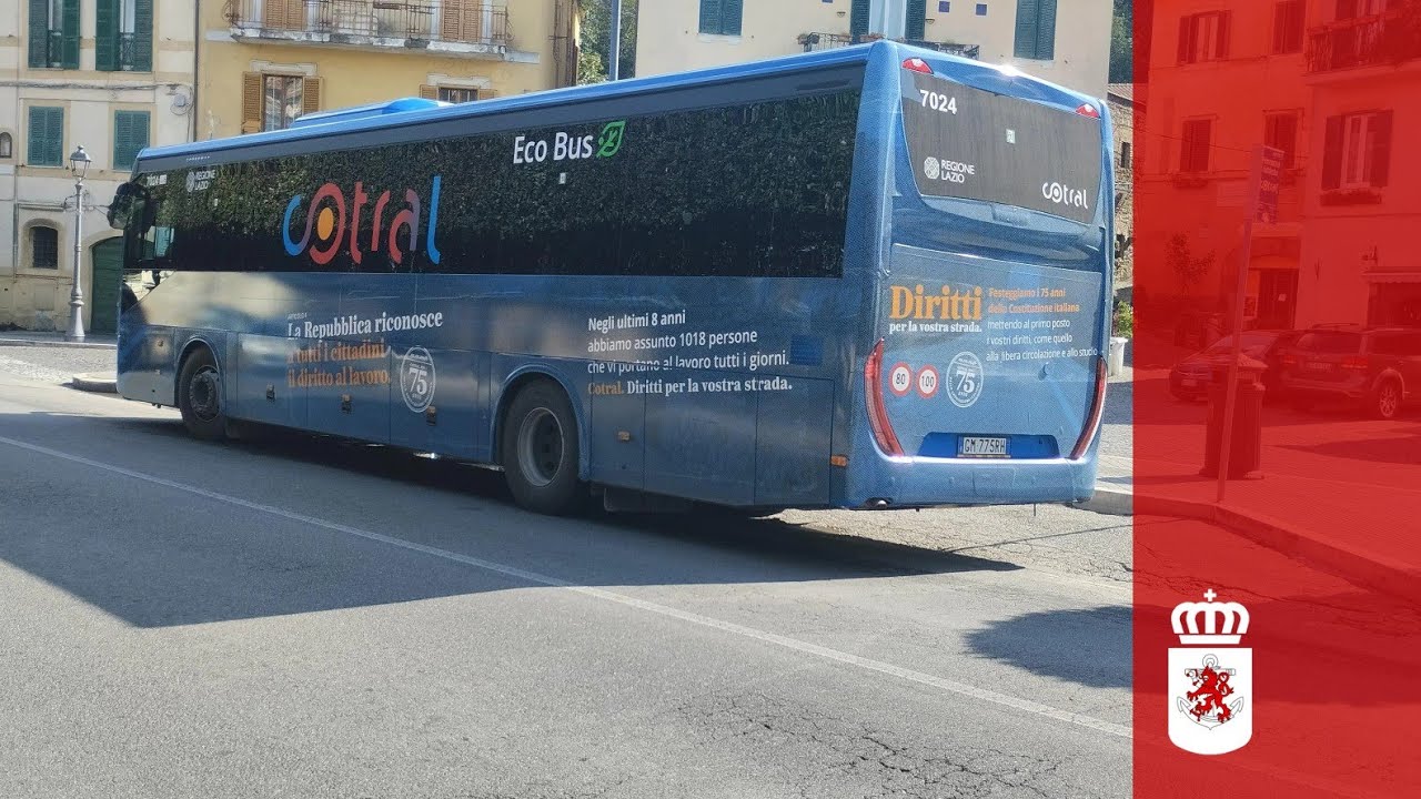 Iveco Bus Crossway LINE PRO 12 (7016) - Cotral Frascati M. Porzio - YouTube