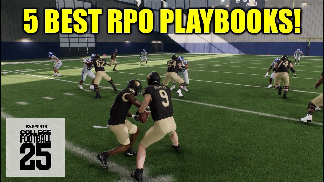 5 Best RPO Playbooks | College Football 25 - YouTube