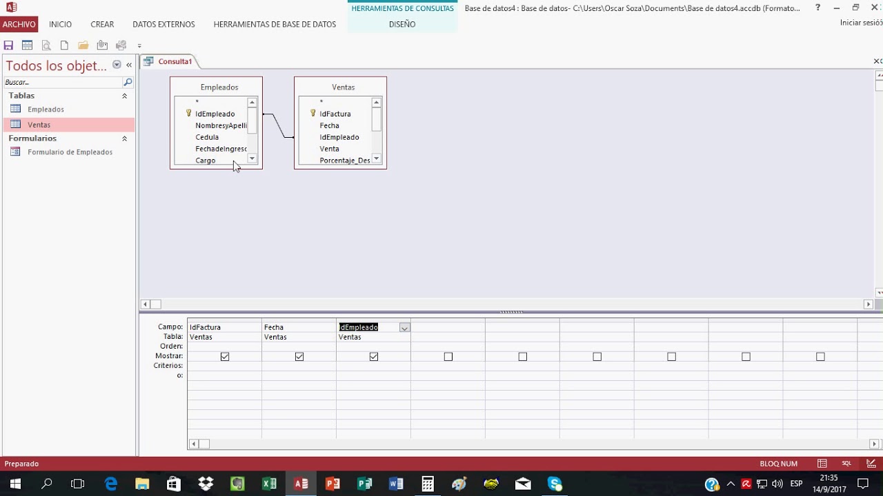 Access Consulta Entre Dos Tablas #programming #program #programmer #programa #programmers # ...