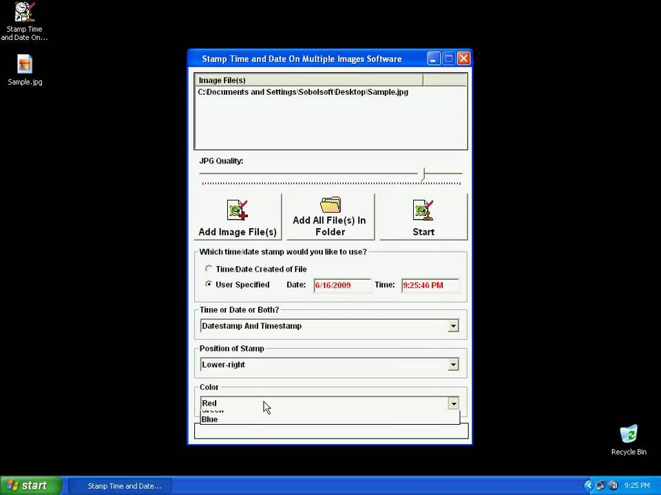 Sobolsoft com How To Use Stamp Time and Date On Multiple Images ...