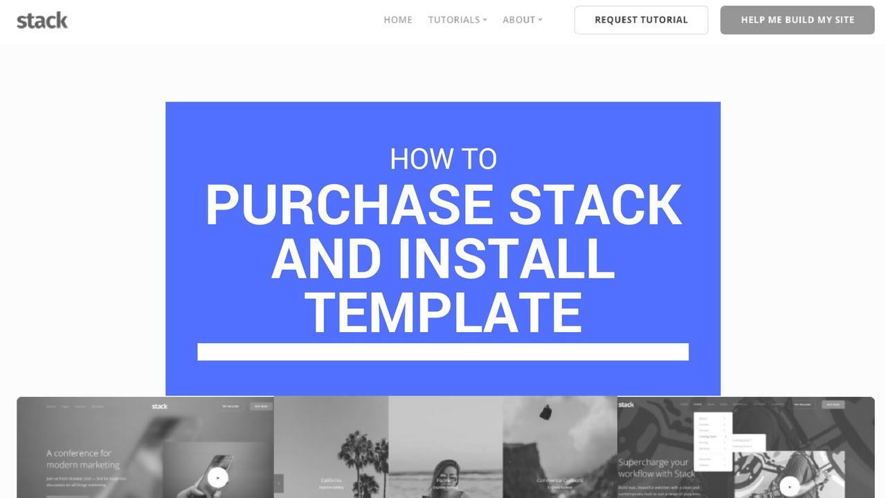How to Purchase Stack and Install WordPress Template - YouTube