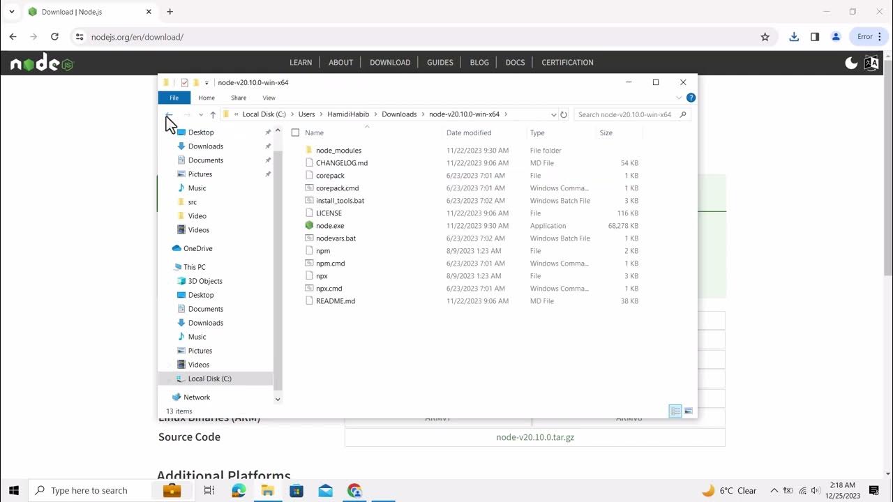 Install Node-JS zip #nodejs - YouTube