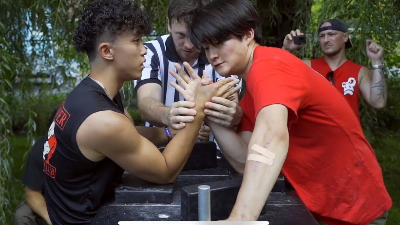 John Luo vs JW Lee Armwrestling Supermatch - YouTube