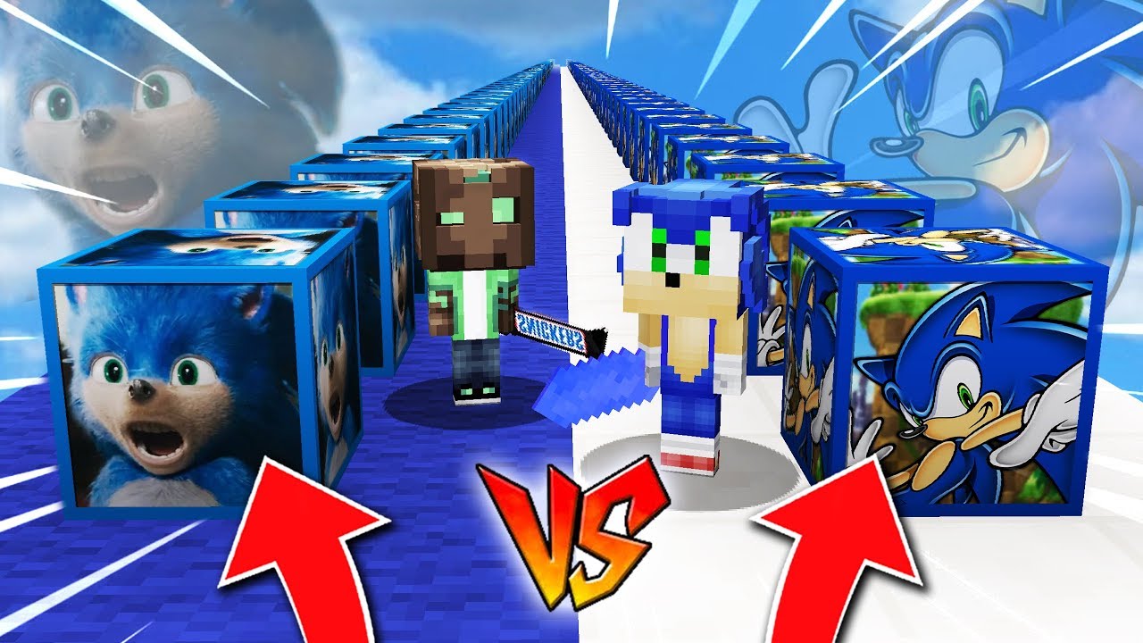 BATALLA LUCKY BLOCKS SONIC vs LUCKY BLOCKS SONIC LA PELÍCULA! | LUCKY ...