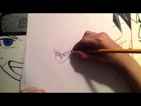 How to draw goku normal form - YouTube