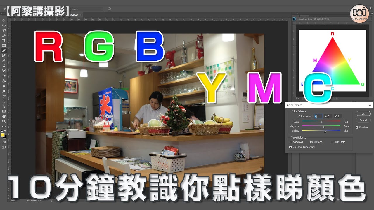 【阿黎攝影教學】RGB YMC 10分鐘教識你點樣睇顏色點樣改色｜10 minutes to understanding RGB YMC ...