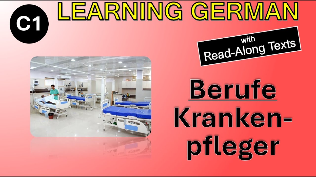 ⬛🟥🟨 Learn German C1: Professions | Read-Along Story: Berufe ...