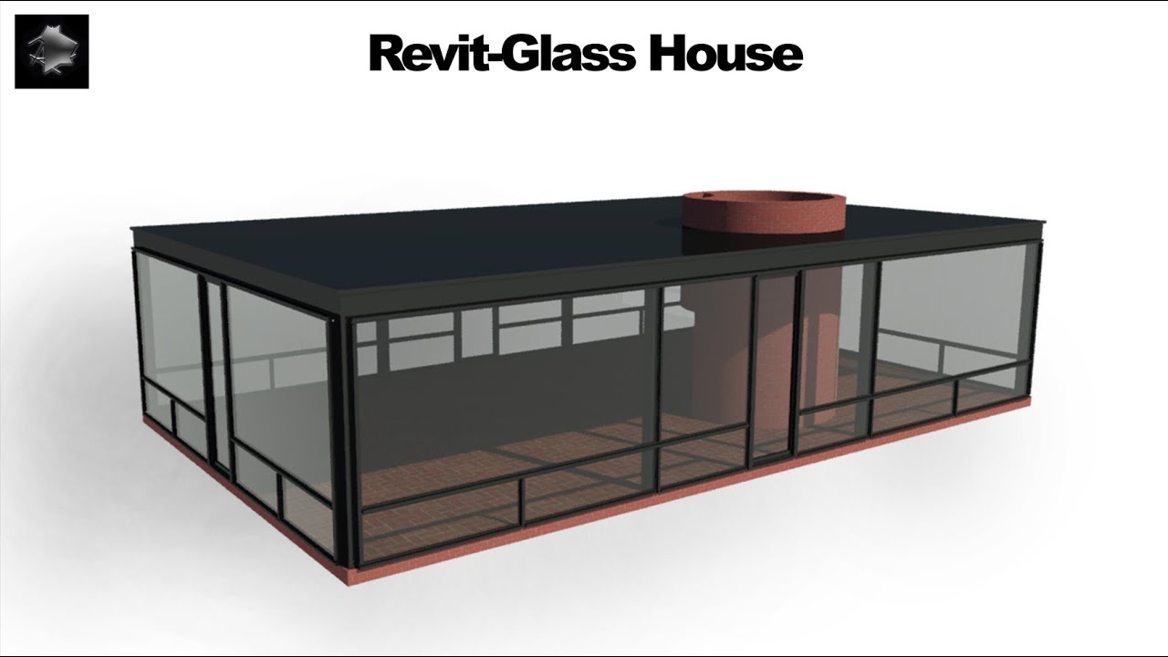 Revit-Glass House by Philip Johnson - YouTube