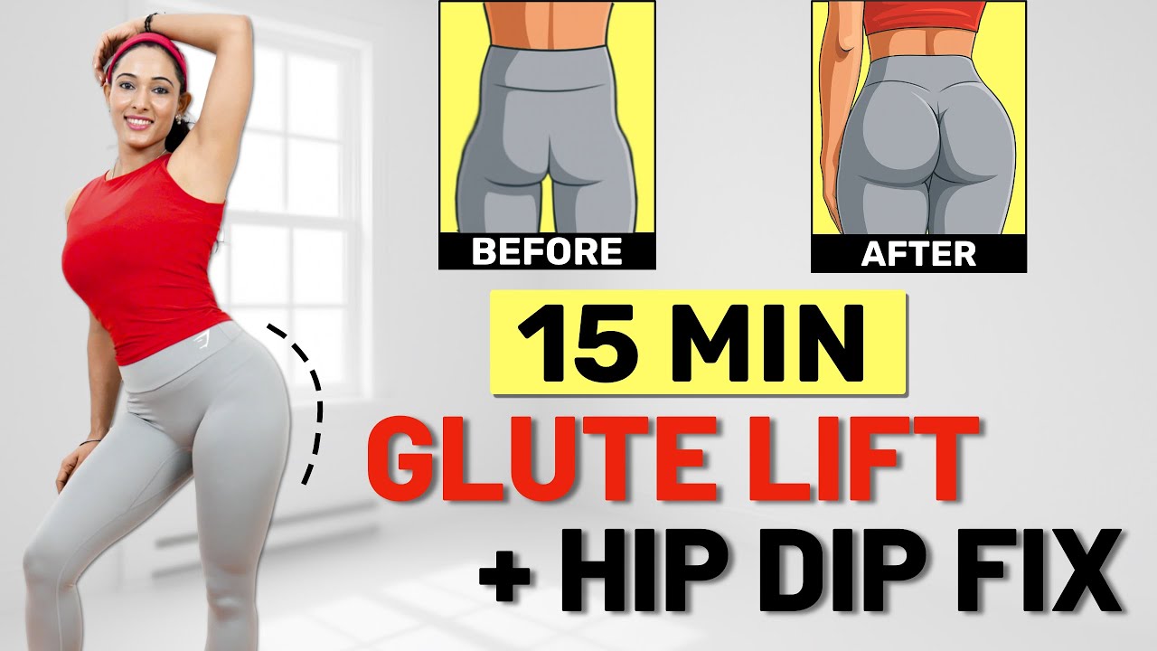 2 in 1 Booty Lift & Hip Dip Fix | 15 Min No Equipment Home Workout | At ...