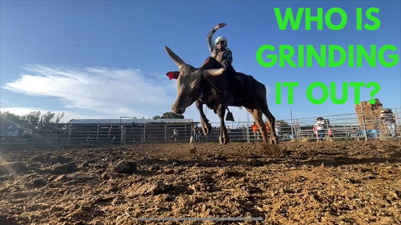 Some pros show up to bull riding practice at the Funny Farm - YouTube