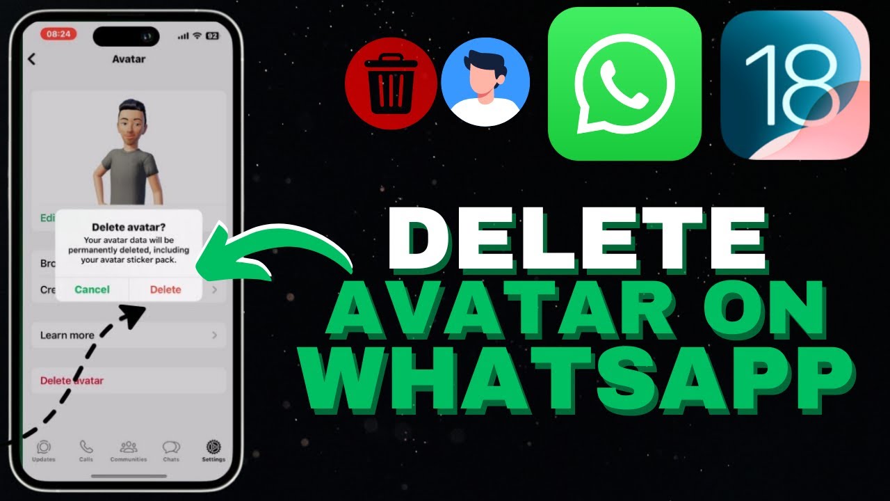 iOS18: How To Delete Avatar On WhatsApp - YouTube