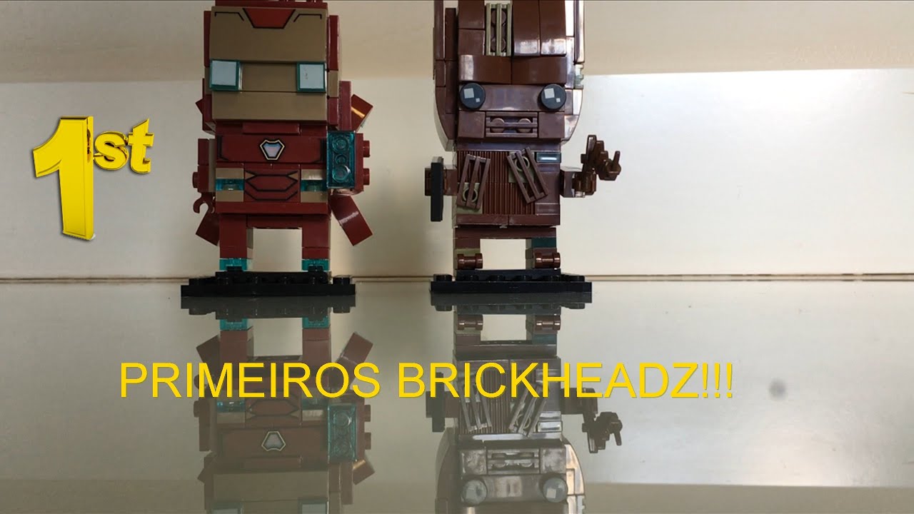 MEUS PRIMEIROS BRICKHEDZ DE UMA CONCORRENTE DA LEGO!!! - YouTube