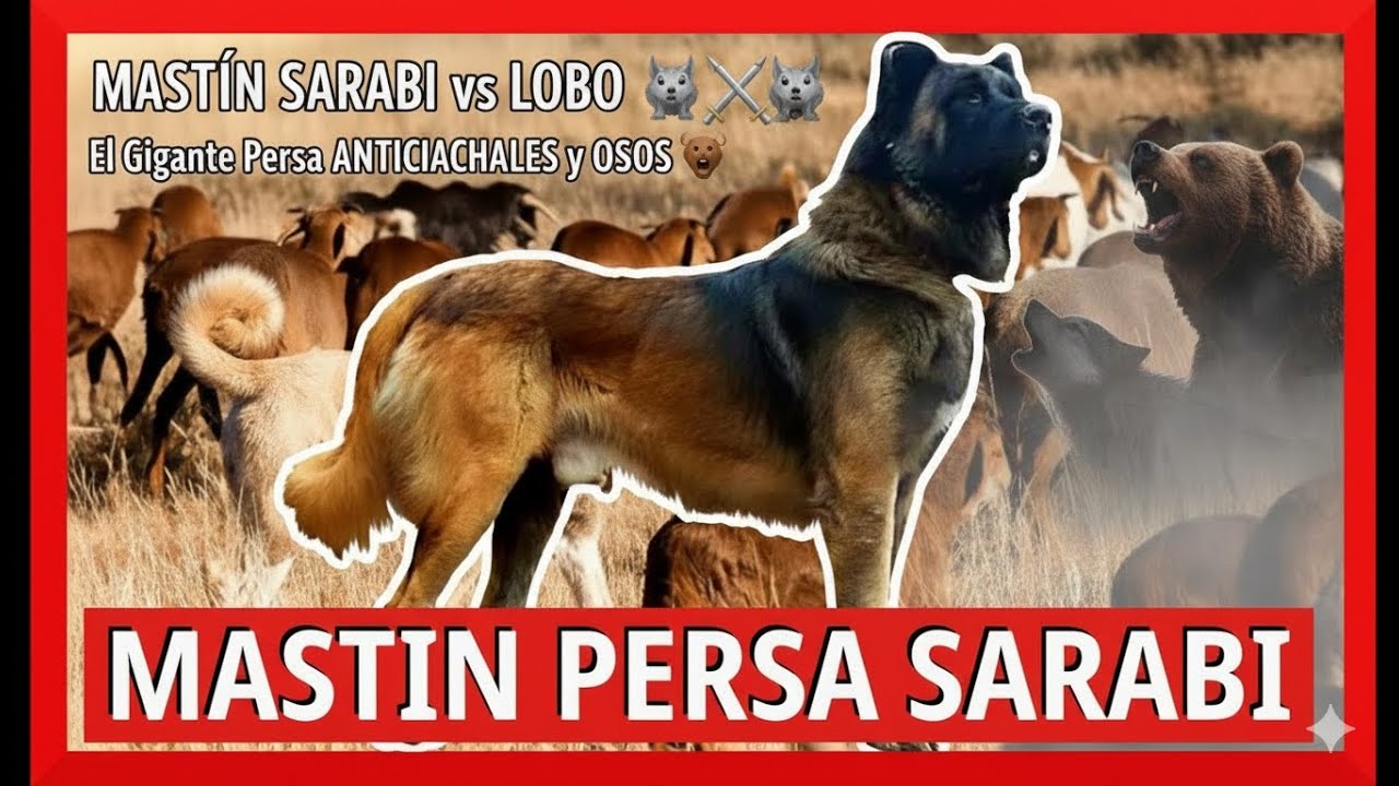 PODEROSO perro MOLOSO PERSA que ENFRENTA CHACALES, LOBOS Y OSOS ...