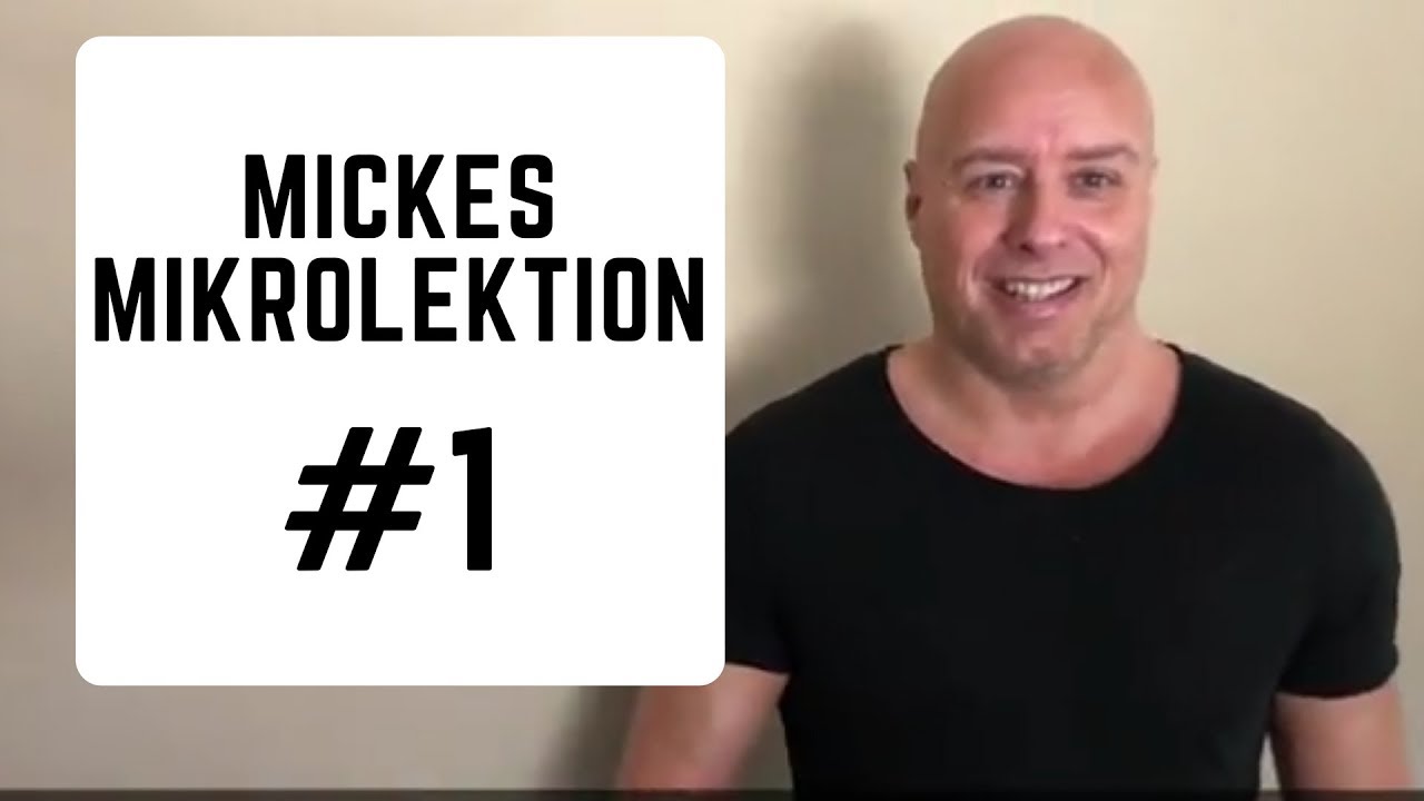 Mickes mikrolektion #1 - YouTube