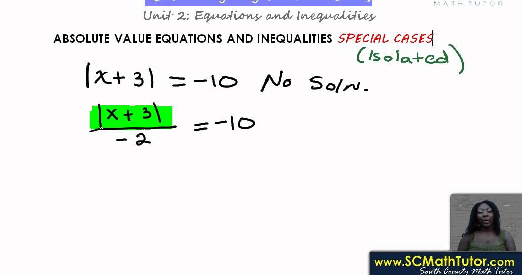 Absolute Value Special Cases - YouTube