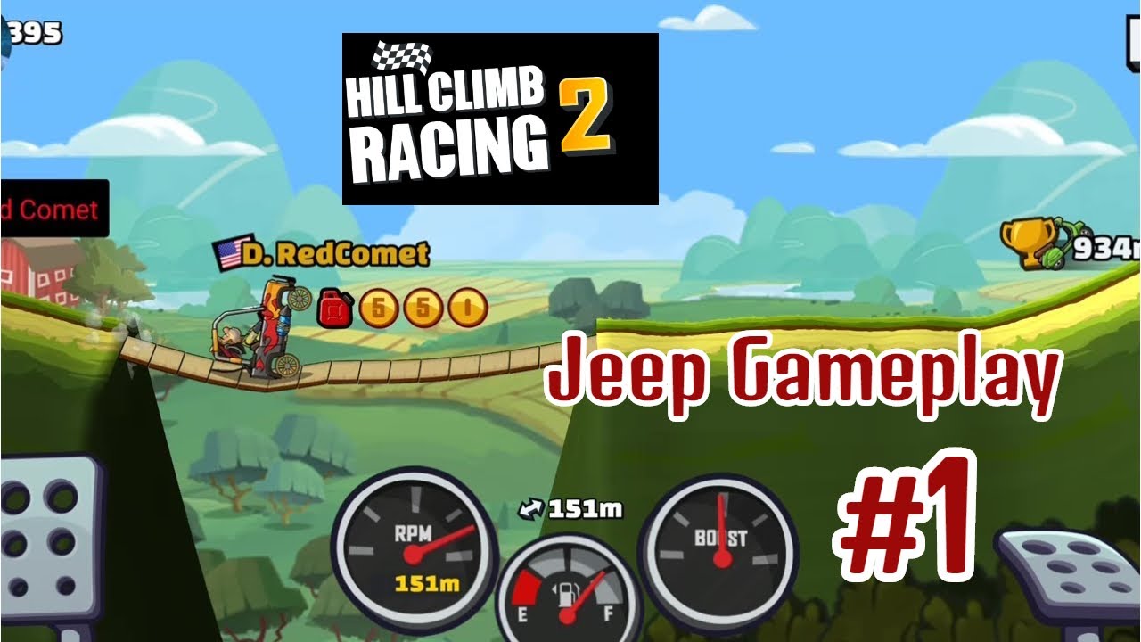 Countryside Trip with the Jeep!! Hill Climb Racing 2: Jeep Gameplay #1 ...